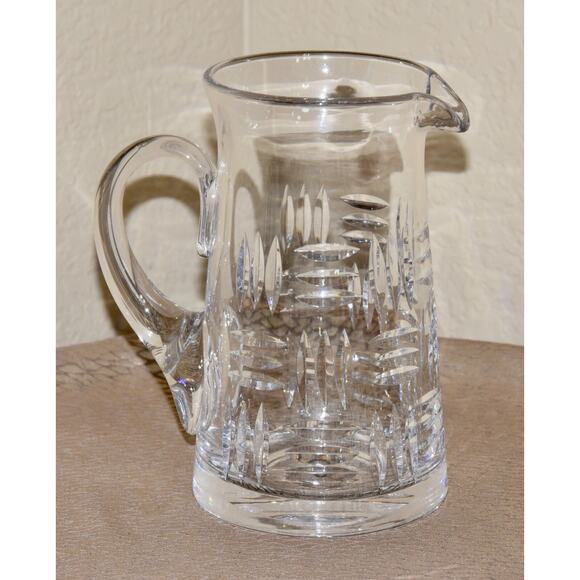 Tiffany & Co. | Dining | Tiffany Co Crystal Pitcher Crisscross Cut ...